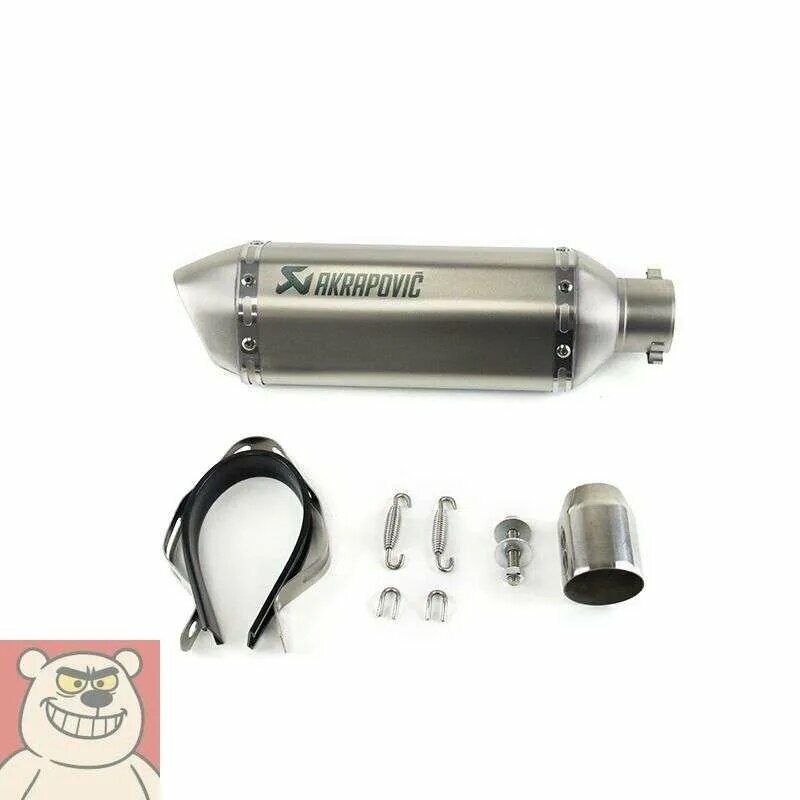 Глушитель на мотоцикл акрапович Akrapovic Gasoline длиной 370 мм
