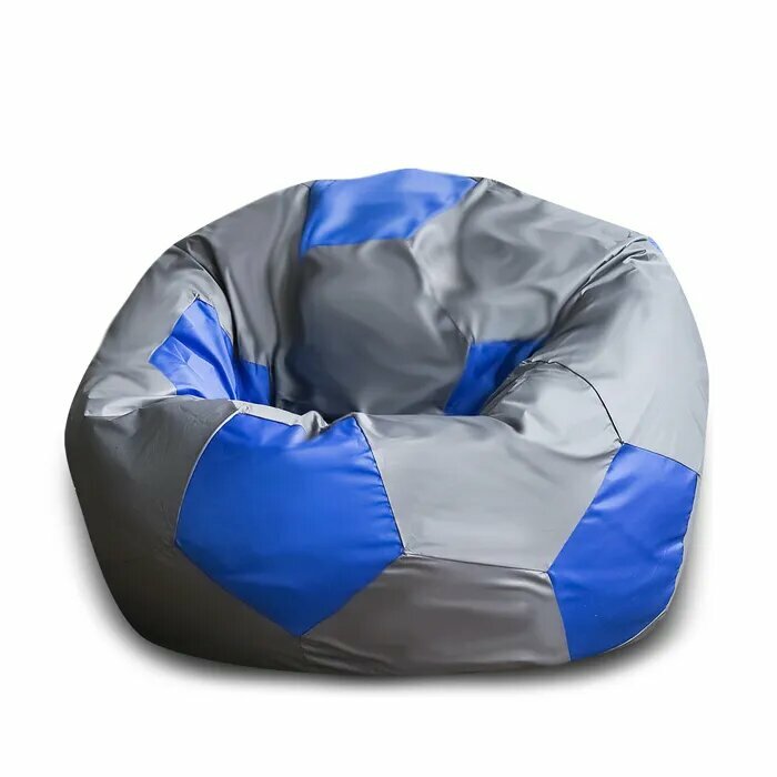 DreamBag Кресло-мешок Мяч, Оксфорд, Размер XXXL, серый, синий