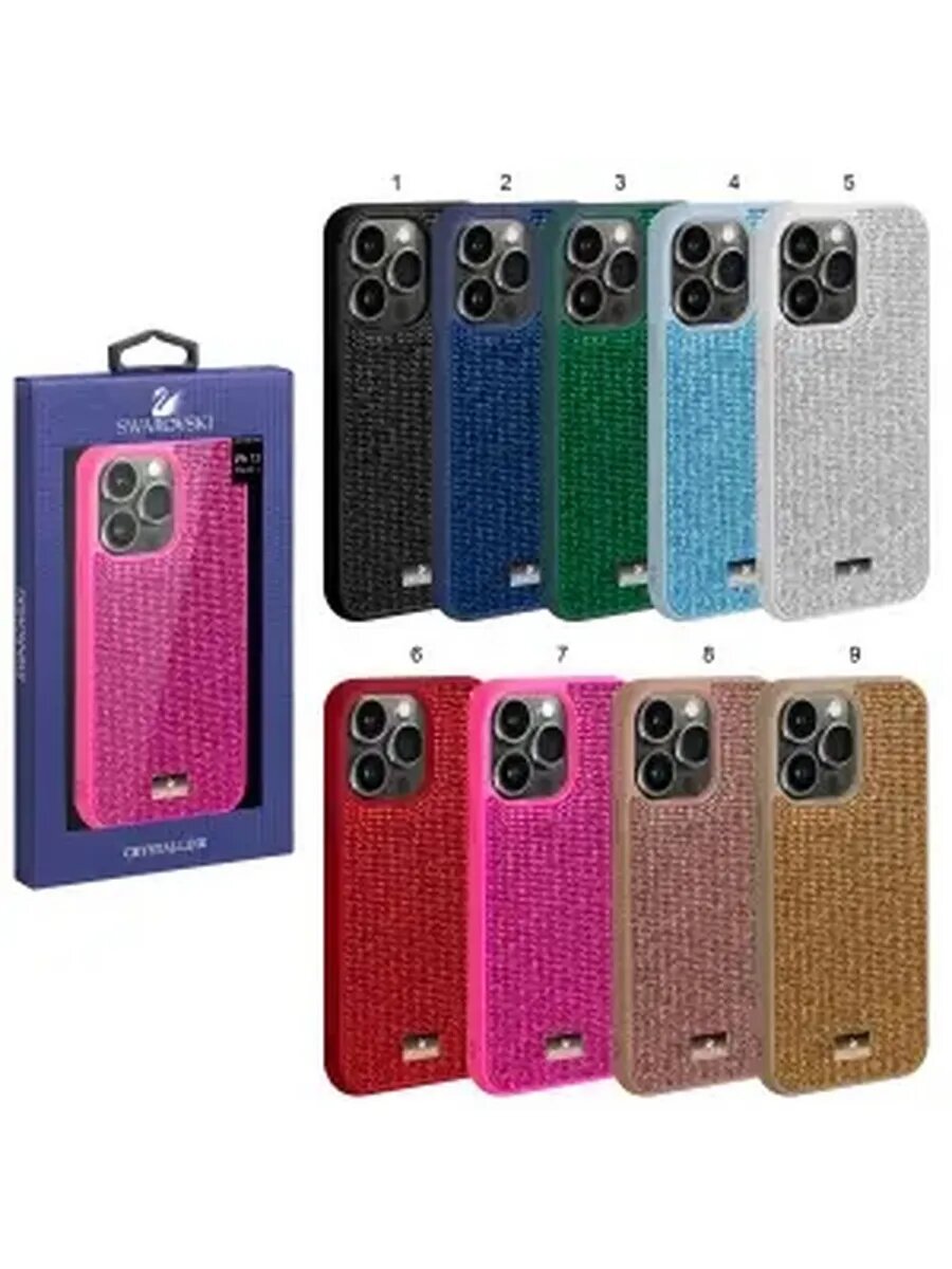 Стильный чехол с Swarovski для iPhone 13 Pro