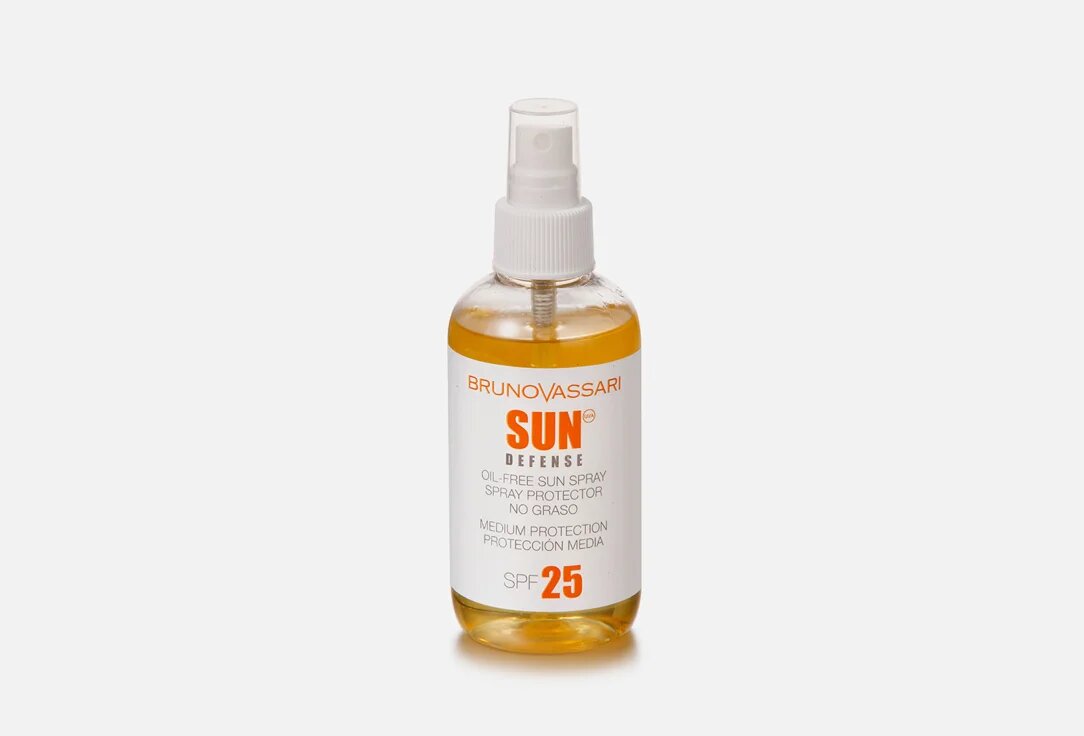 Bruno Vassari SUN DEFENSE - OIL-FREE SUN SPRAY солнцезащитный спрей без масла SPF25 200мл