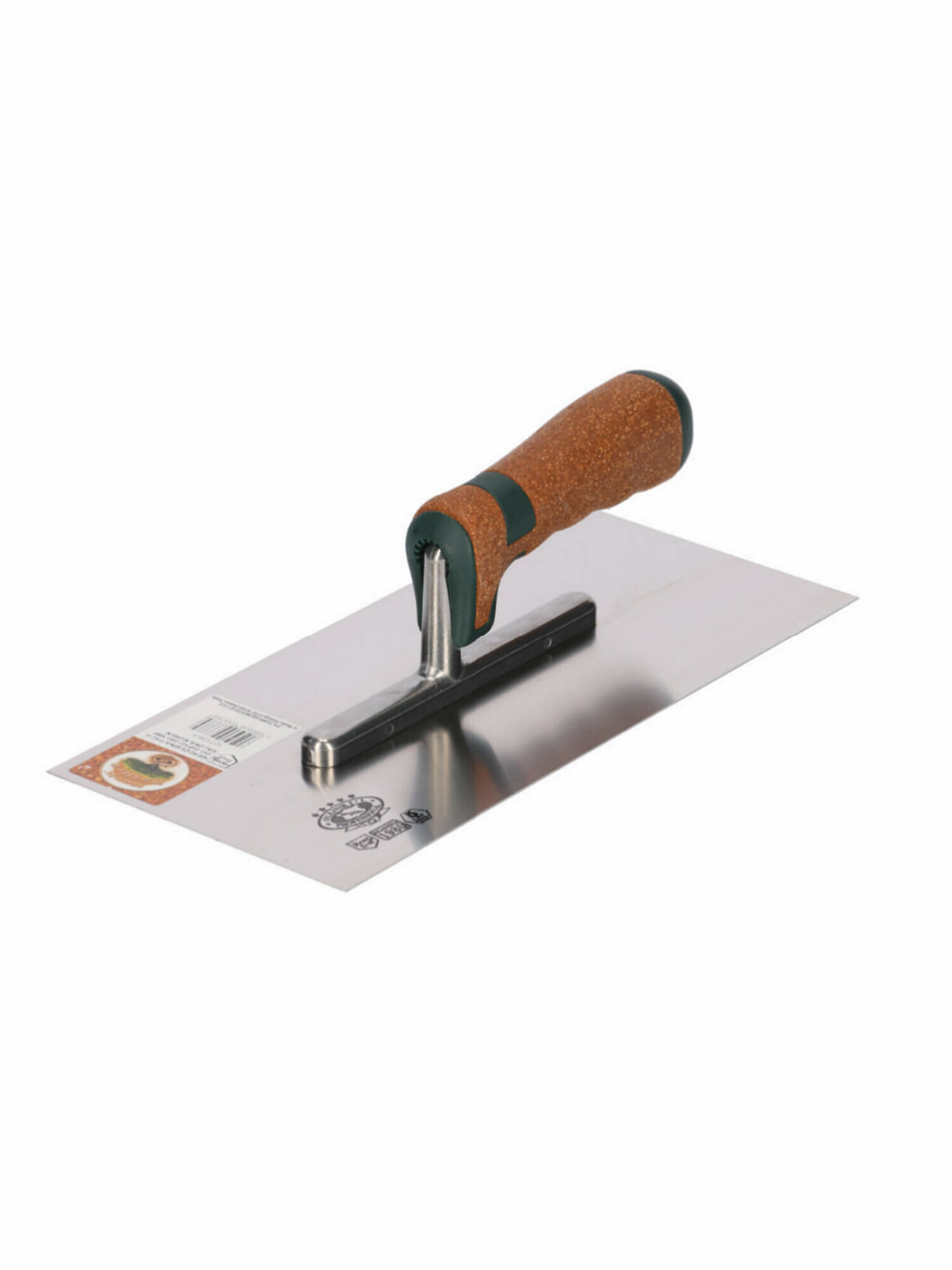 Кельма штукатура ручка пробка Olejnik Natural Cork 127128-K прямая (0,7*280*130мм)