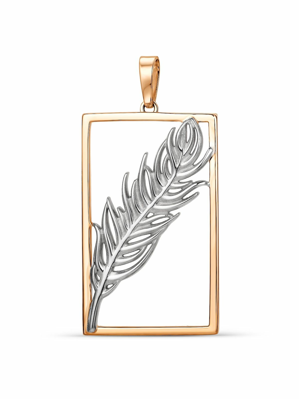 Подвеска MSJewellery, серебро, 925 проба, родирование, золотистый — фото 1