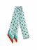 Шарф Mulberry Feather-lure-print striped scarf для девочек, бежевый/белый