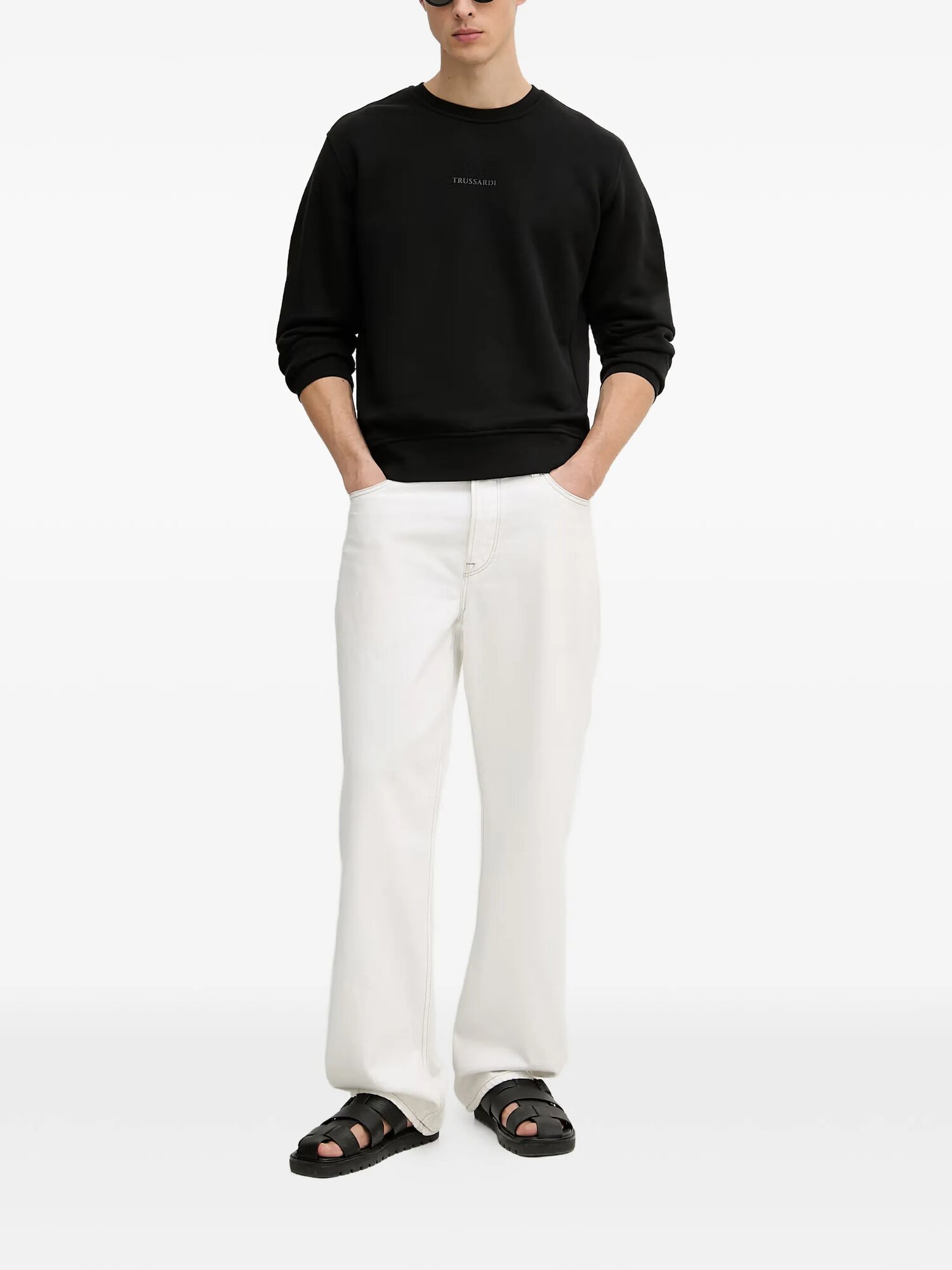Свитер Logo-print crew-neck sweater