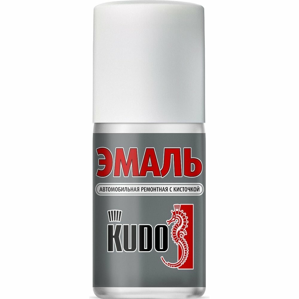 Автомобильная ремонтная эмаль с кисточкой KUDO Белый 202 KU-70202-BB