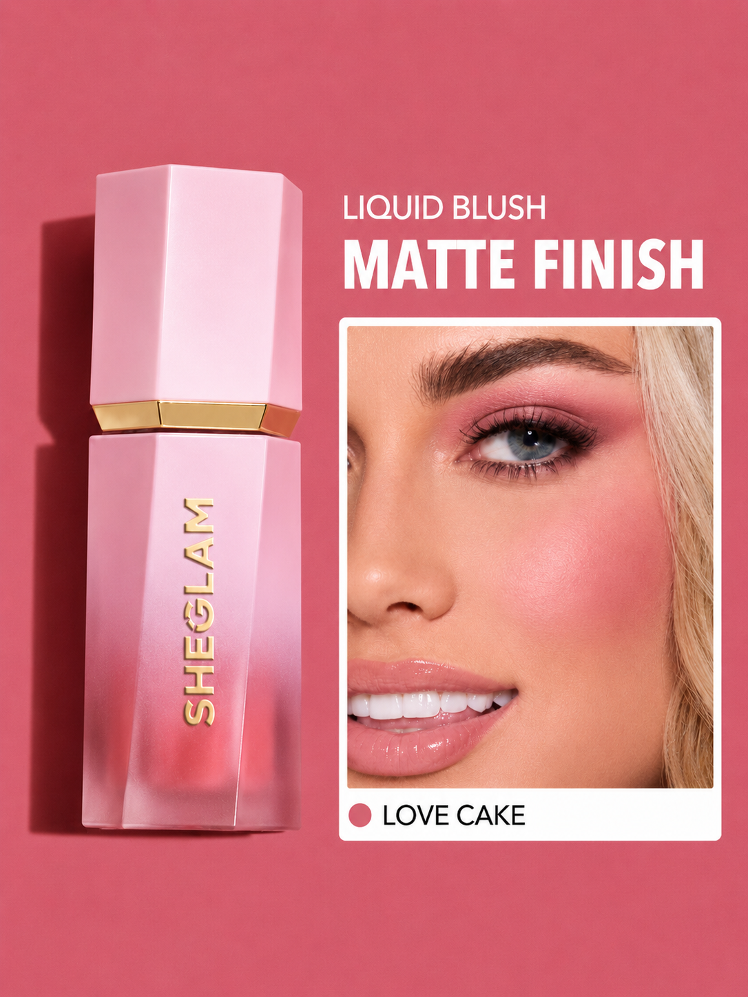 Sheglam Кремовые матовые румяна Color Bloom Liquid Blush оттенок Love Cake, 5,2 мл