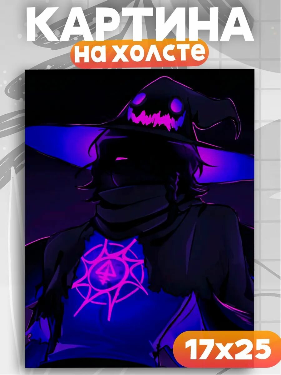 Картина на стену forsaken roblox роблокс азур форсакен, на подрамнике, 1шт, 25х17 размер.