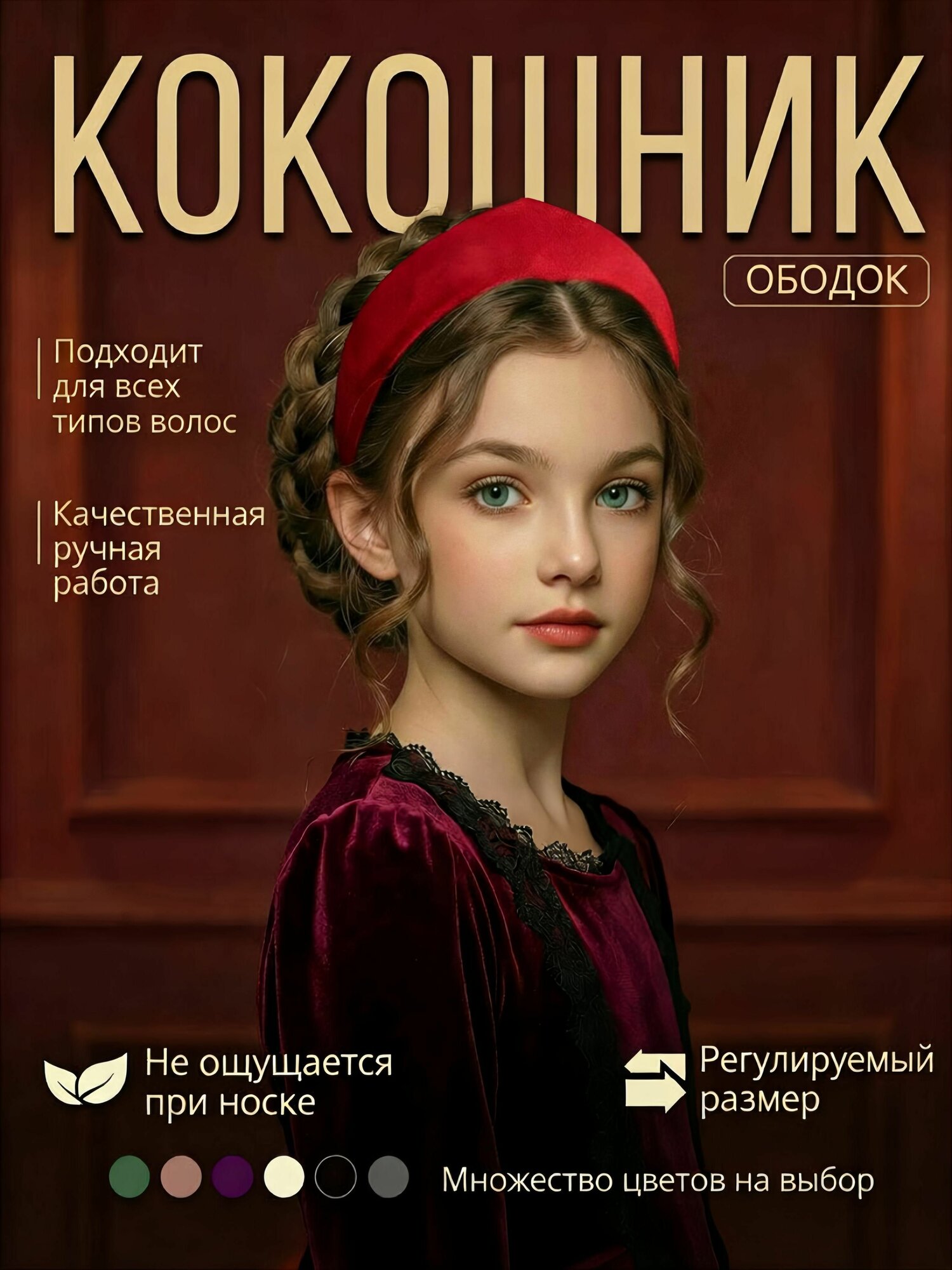 Кокошник русский детский