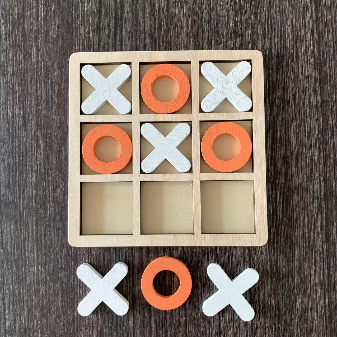 Настольная игра XO "Крестики-нолики" для детей, логическая, интерактивная, развивающая, 3 в ряд, 15x15 см, пластик