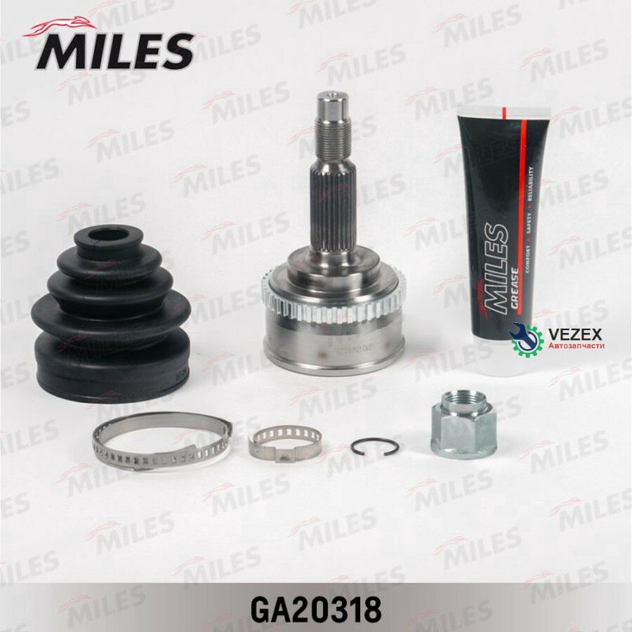 MILES GA20318 ШРУС наружный NISSAN PRIMERA 1.8 97-01 (GSP 841189) GA20318