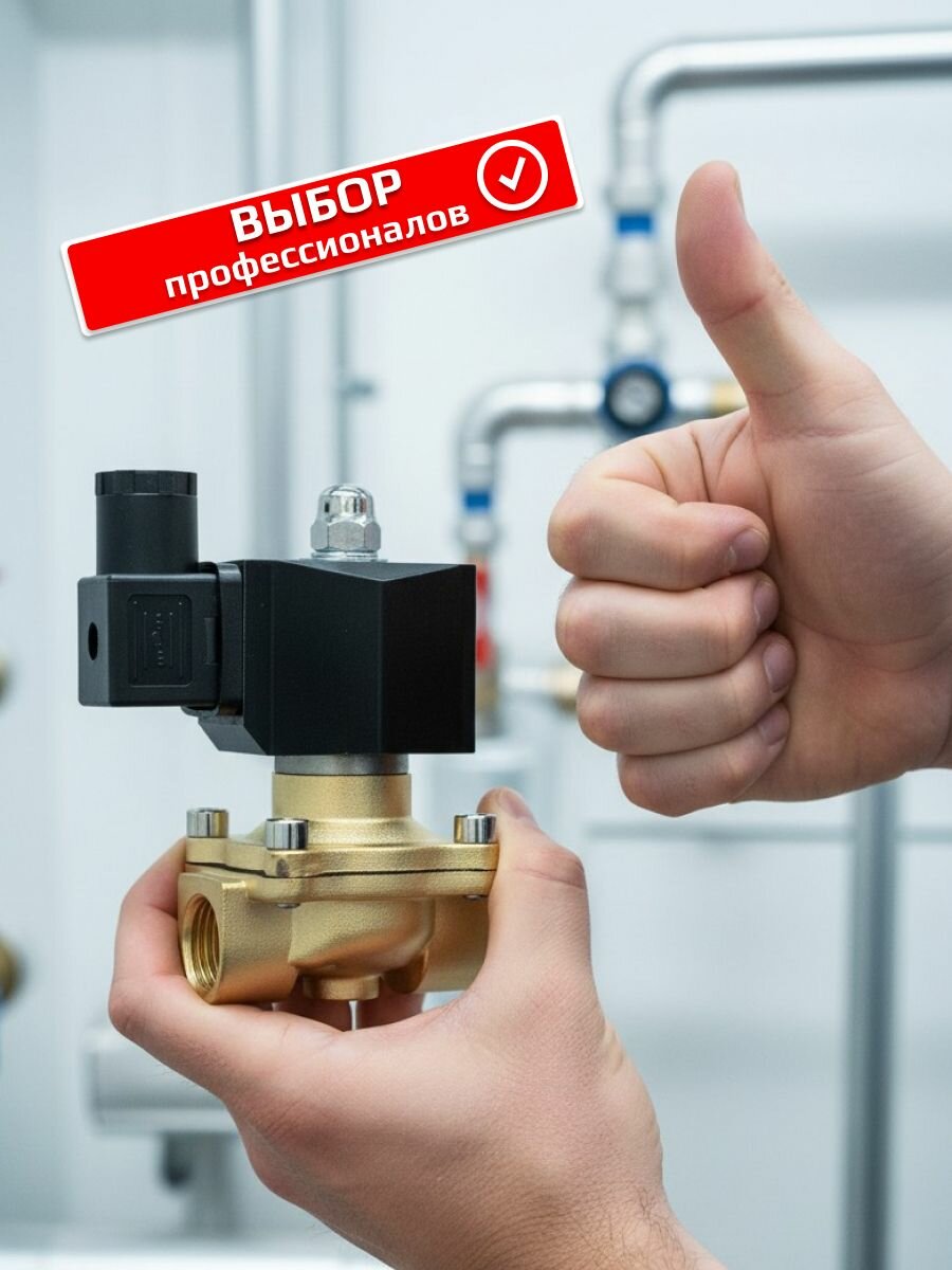 Электромагнитный клапан 220в для воды, полива 1/2 SK15L200GN.220AC. PROMO