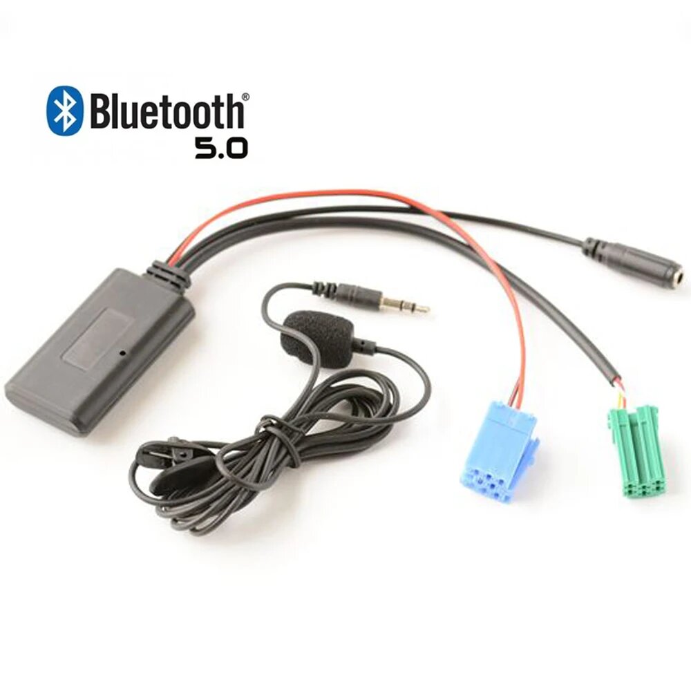 Автомобильный bluetooth беспроводной микрофон, гарнитура, адаптер, стерео AUX IN для Renault Clio Espace Scenic Megane Laguna
