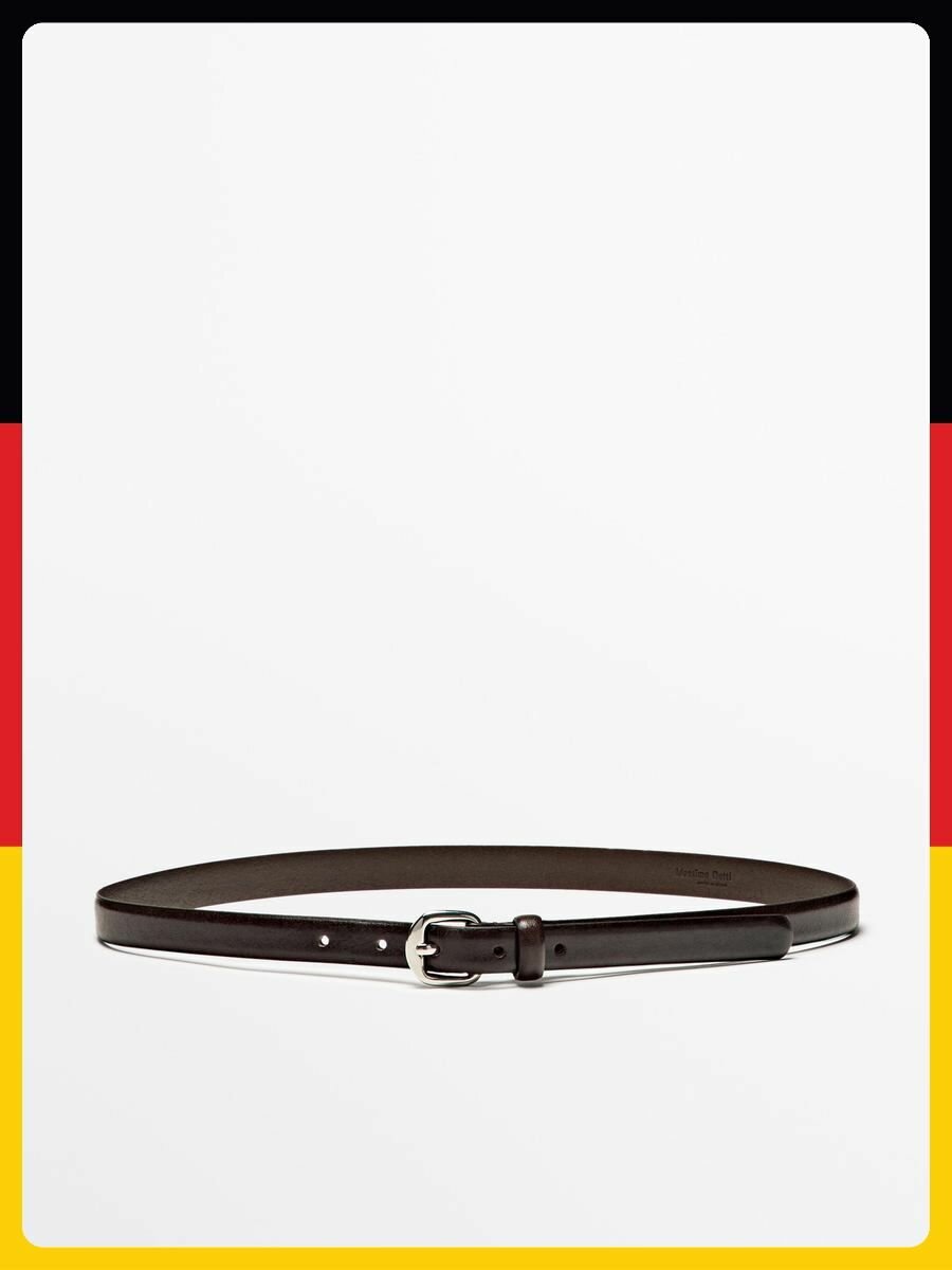 Ремень Massimo Dutti 6186/694, коричневый, M / 85cm