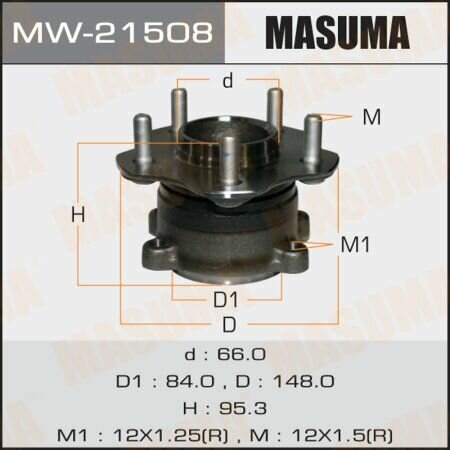 MW-21508 Ступица колеса задняя с АВС Ниссан Теана