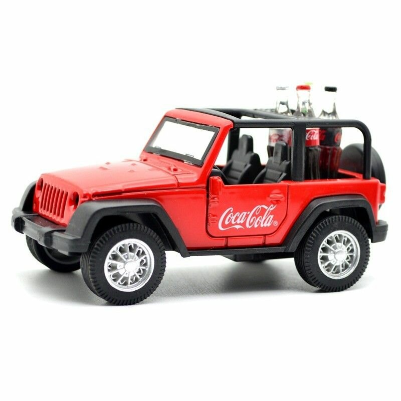 Машинка металлическая модель,1:32 Jeep Coca-Cola внедорожников