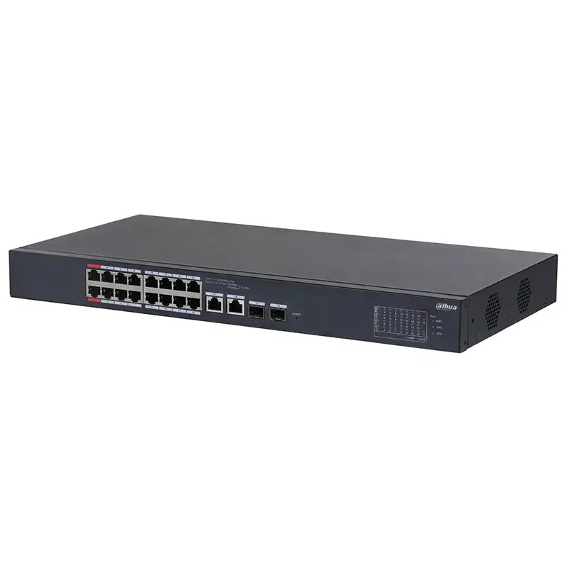 DH-CS4218-16ET-135 PoE коммутатор Dahua, управляемый, 16 портов