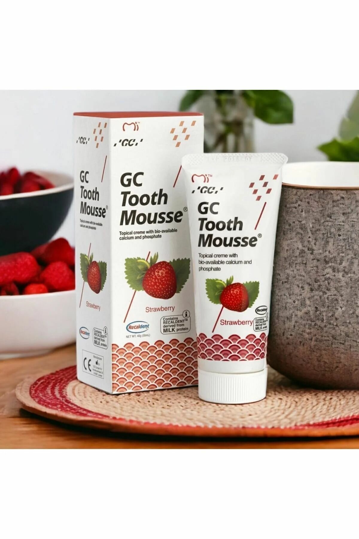 Tooth Mousse Клубника - Крем Для Защиты Зубной Эмали - С Клубникой