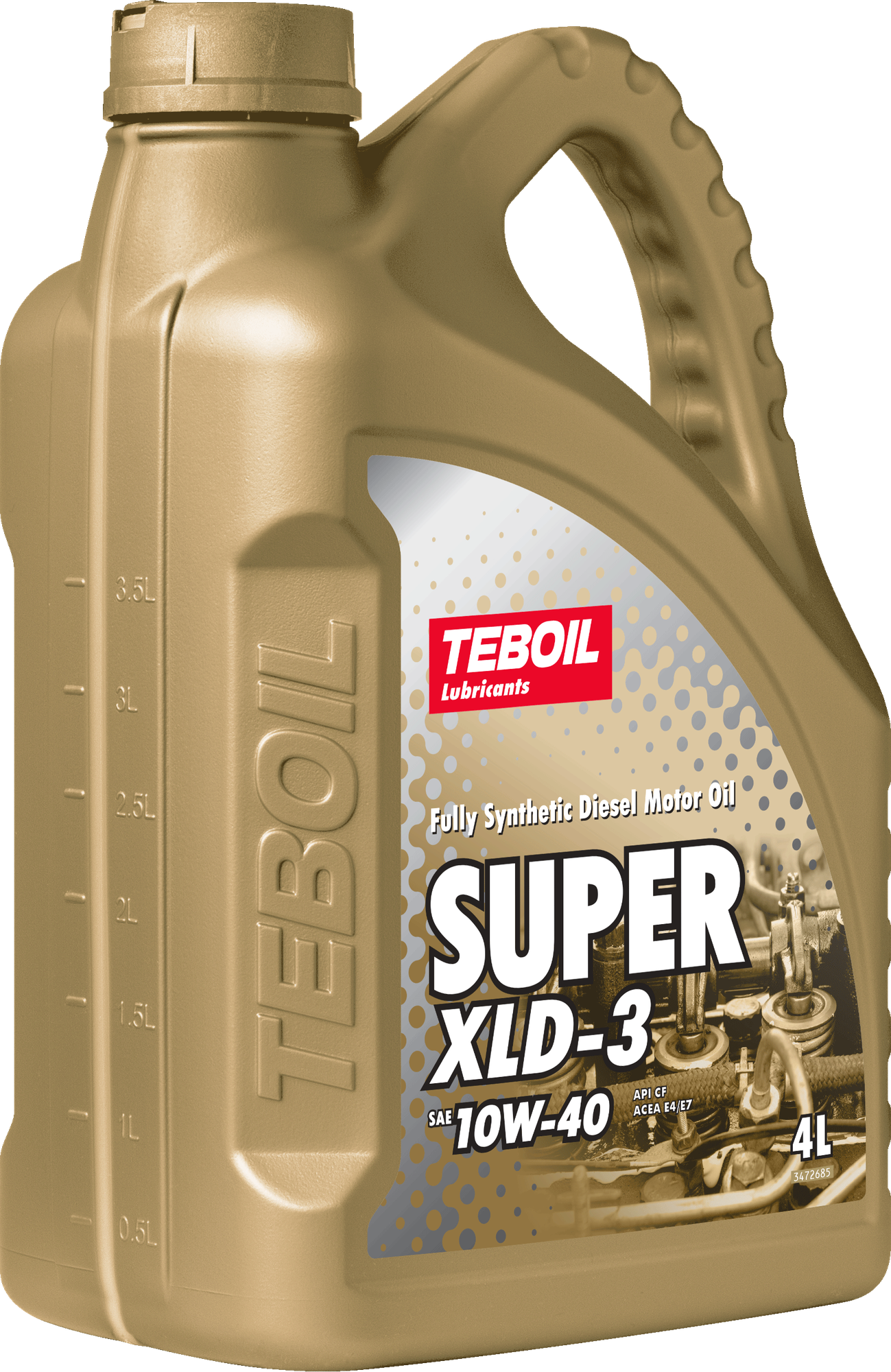 Масло моторное TEBOIL SUPER XLD-3 10W40 к.4л