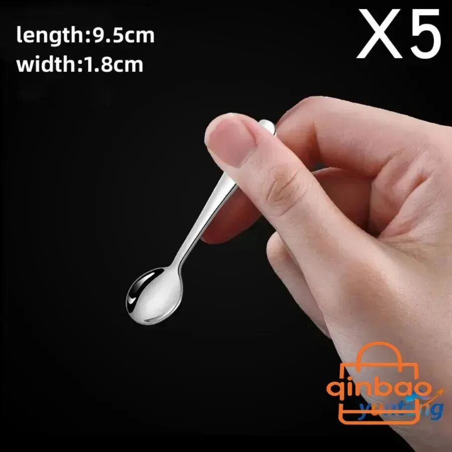 Ложка кофейная 5 предм. белый, серебристый