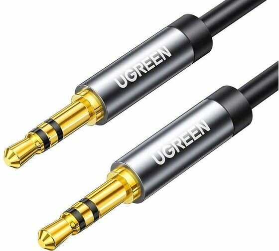 Кабель AUX UGREEN AV119 3.5mm AUX 1м Черный Mini jack 3.5 mm (RU)