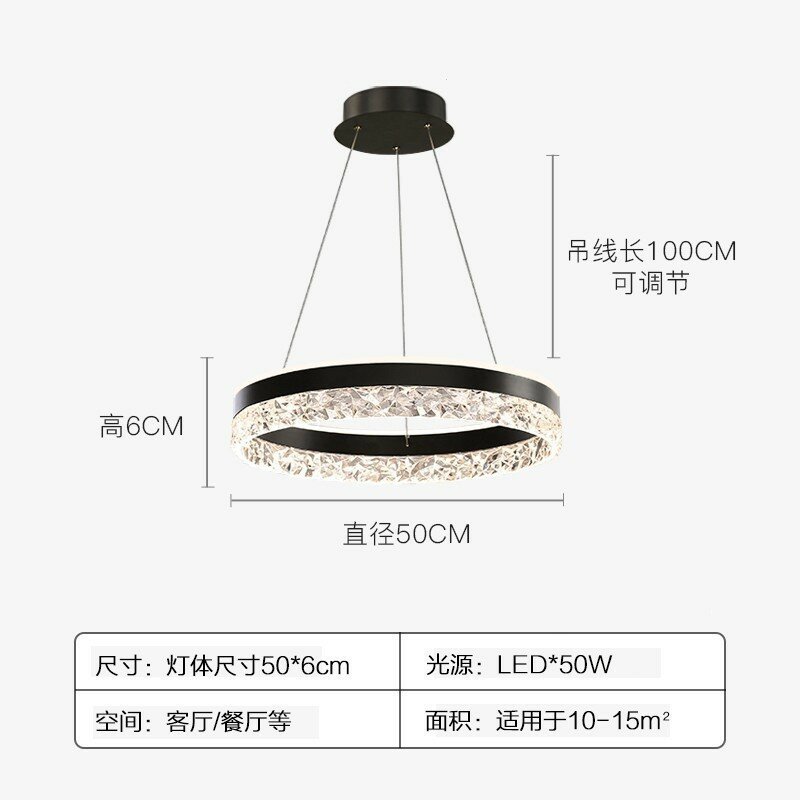 Люстра LED Zhongshan Lighting, Люстра для ресторана в стиле лёгкой роскоши, Люстра для спальни, Простой современный столовая, Стол для еды, Барный стойка, Интернет-звезда еда