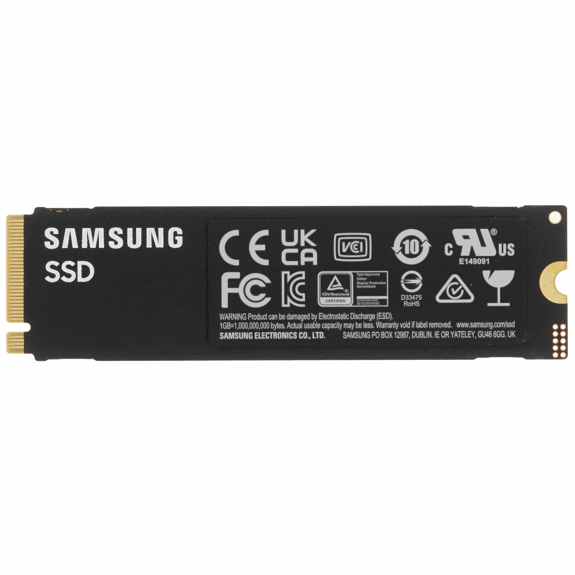 4 ТБ M.2 NVMe накопитель Samsung 9100 PRO (MZ-VAP4T0BW) - PCI-E 5.0, чтение - 14800 МБ/с, запись - 13400 МБ/c, TBW - 2400