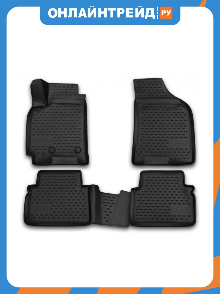 Коврики 3D в салон Autofamily для DAEWOO Gentra (2013-2015) полиуретан (CARDAE10001)