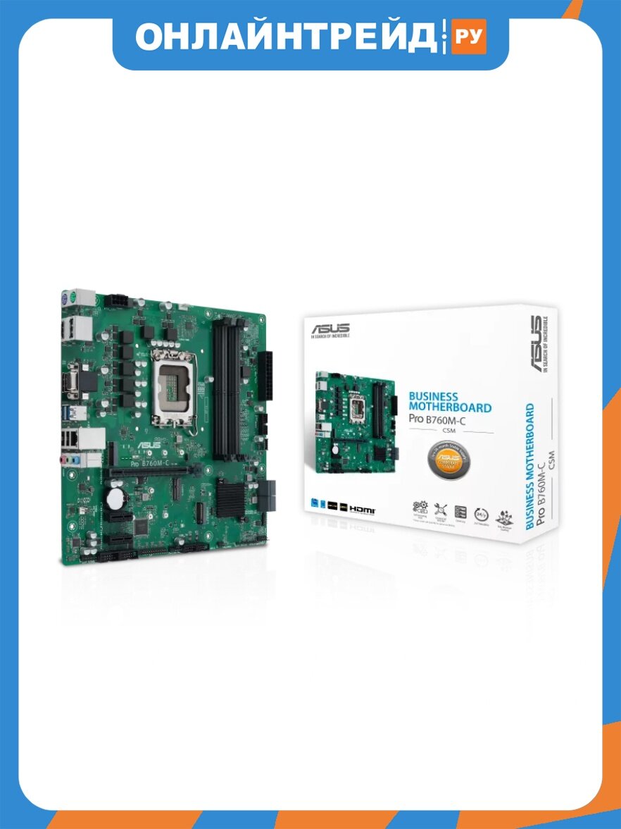 Материнская плата Asus Pro B760M-C-CSM (LGA1700, mATX)