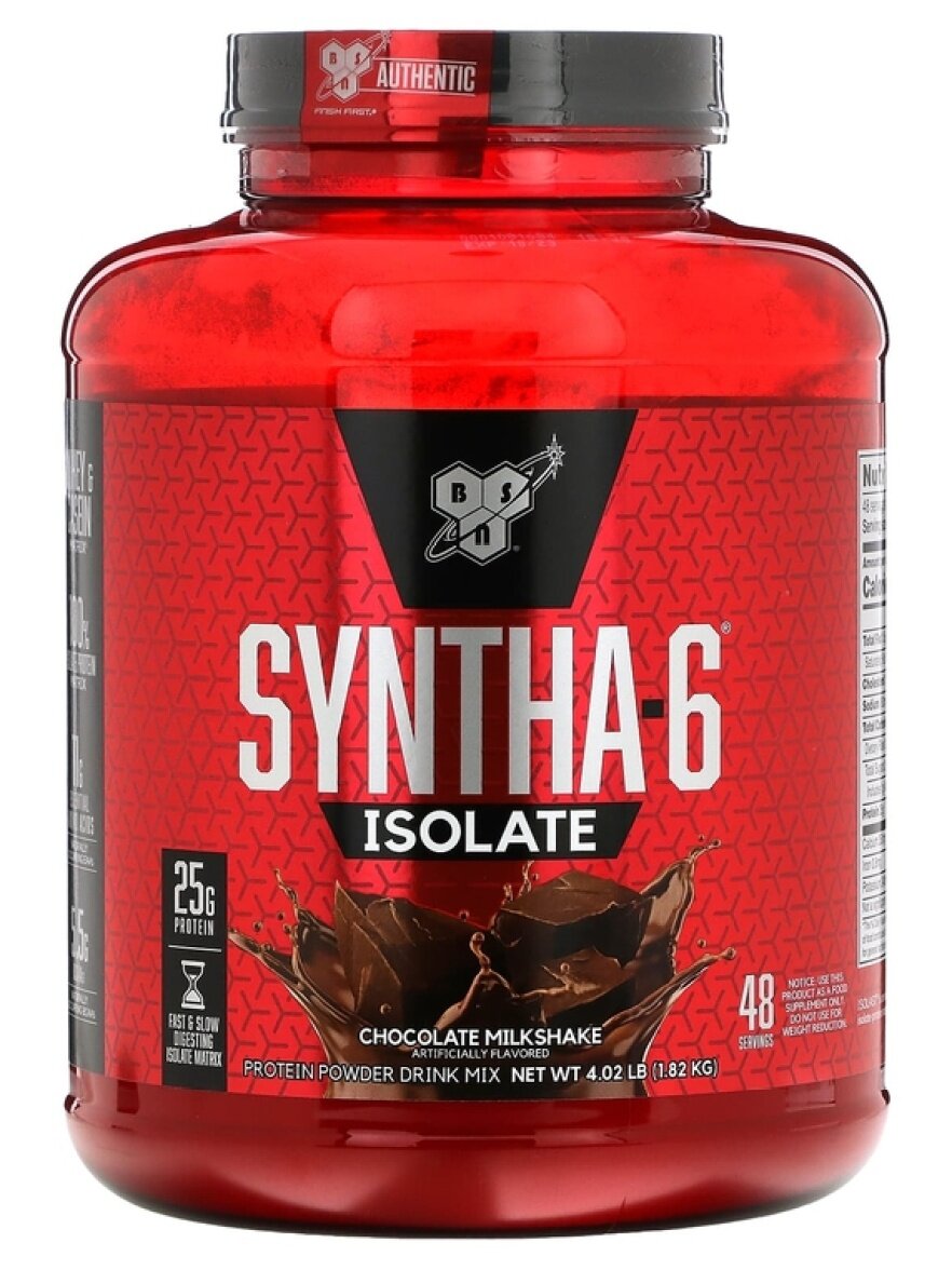 Протеин Bsn Syntha-6 ISOLATE Chocolate Milkshake 4 lb 1820г
