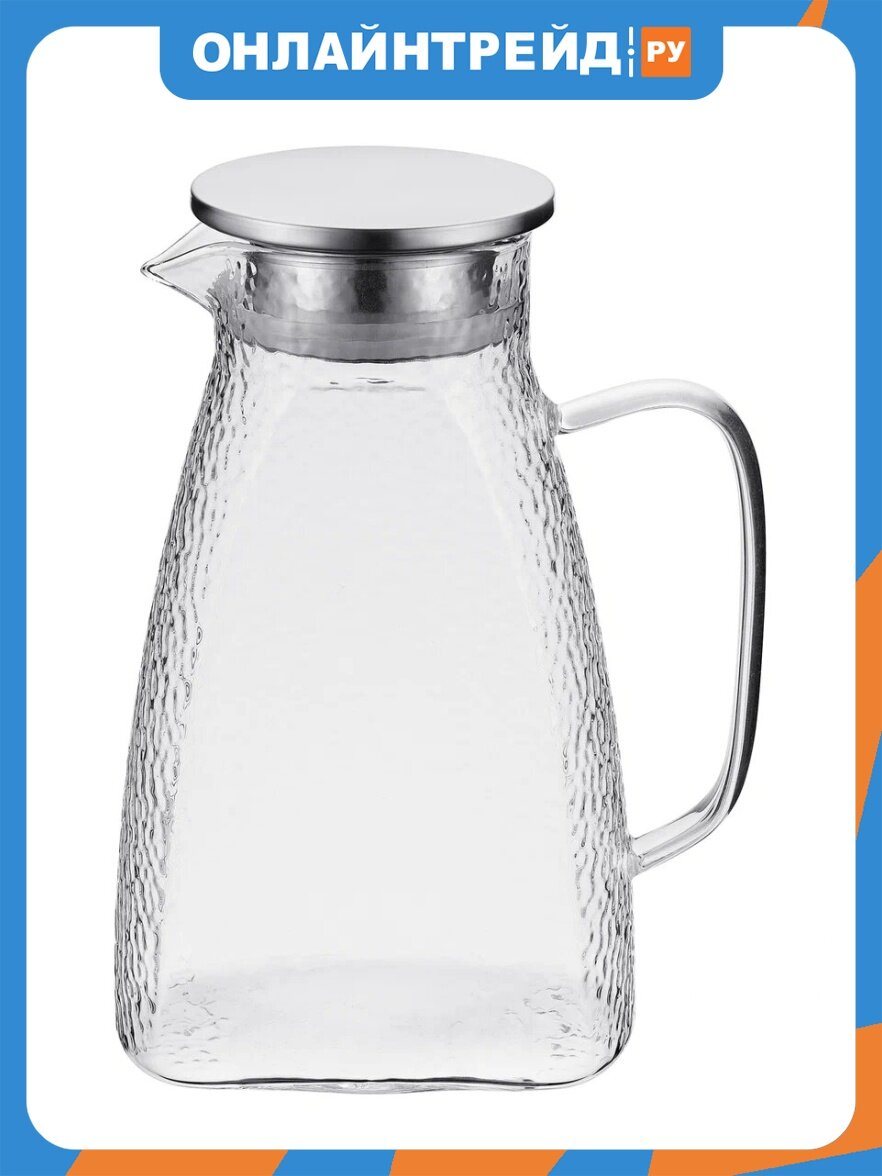 Кувшин Regent Inox Linea FRANCO с фильтр-пробкой 1,5л (93-FR-BR-15-1500)