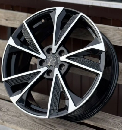 Литые диски 4 шт, комплект SX01005H, R17, PCD 5x114.3, 7.5J, ET35, DIA73.1, цвет BKF