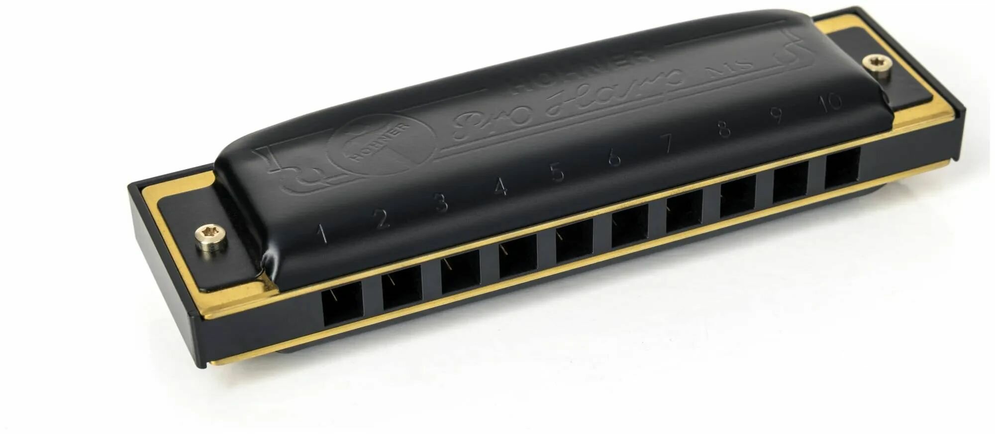 Губная гармошка HOHNER Pro Harp MS C, диатоническая, черная