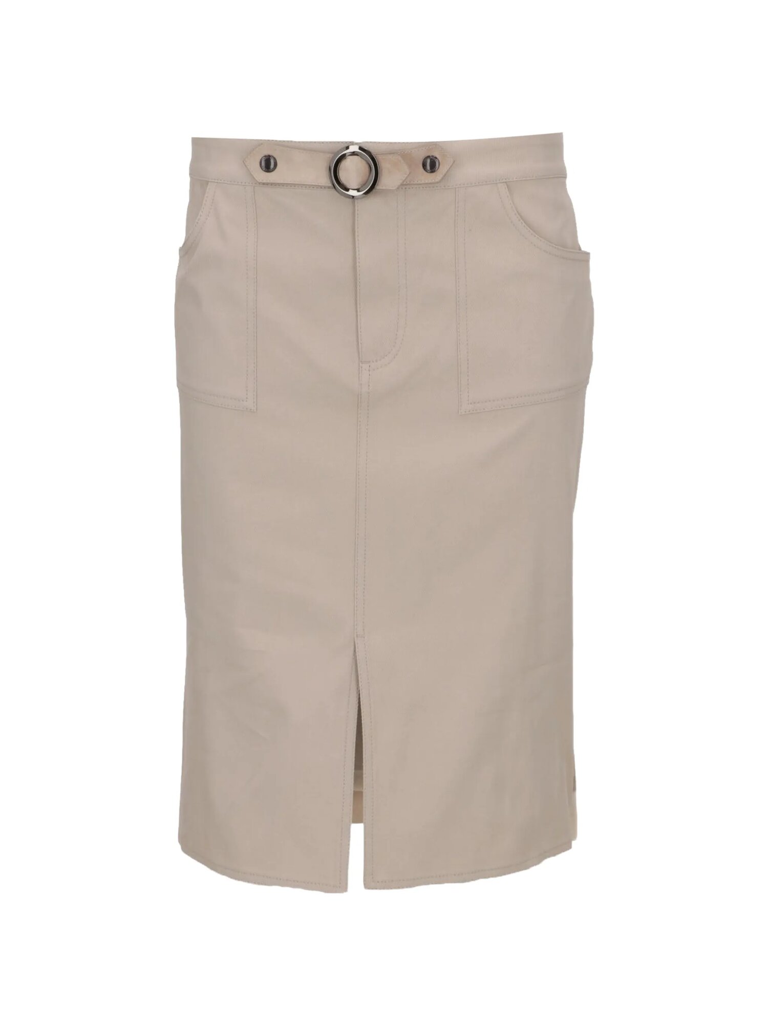 Юбка Belted ribbed-panel midi skirt