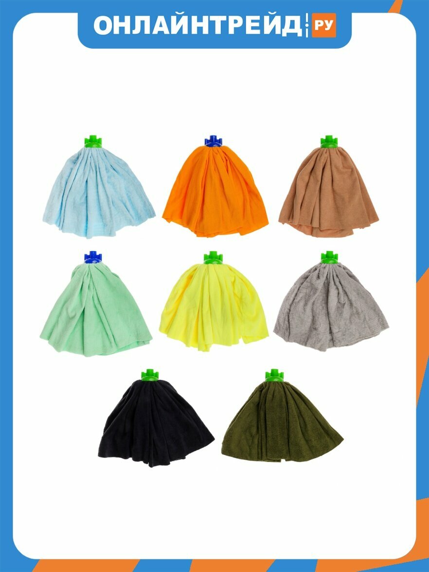 Vetta Насадка для швабры МОП 200гр, микрофибра, длина 30см/34см (444-296)