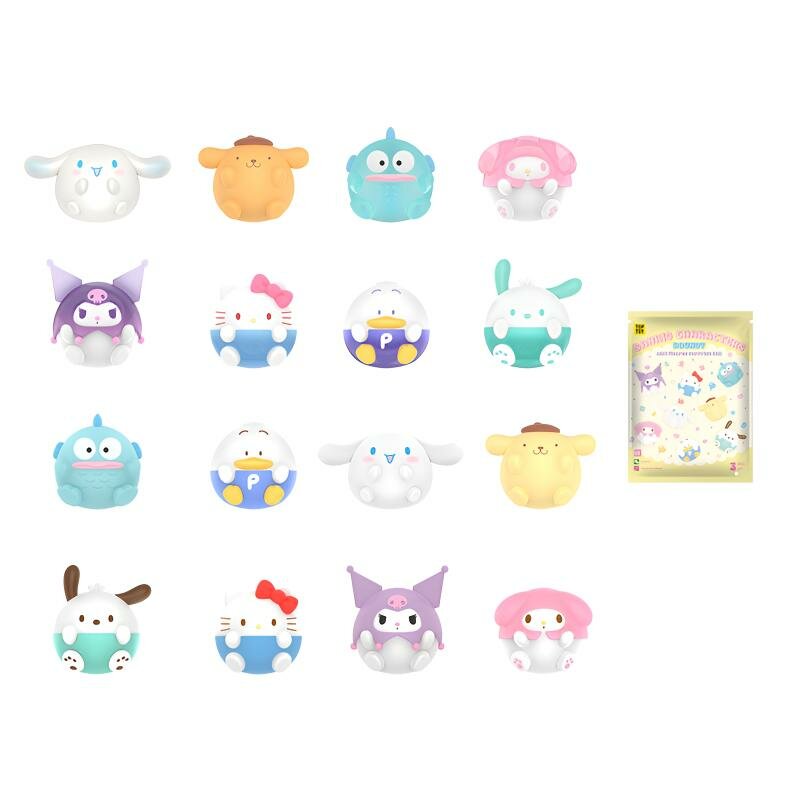 Коллекционные коробочки с сюрпризом унисекс TOP TOY x Sanrio Family Round And Chubby Collection, Single Mystery Box (Random Pick)