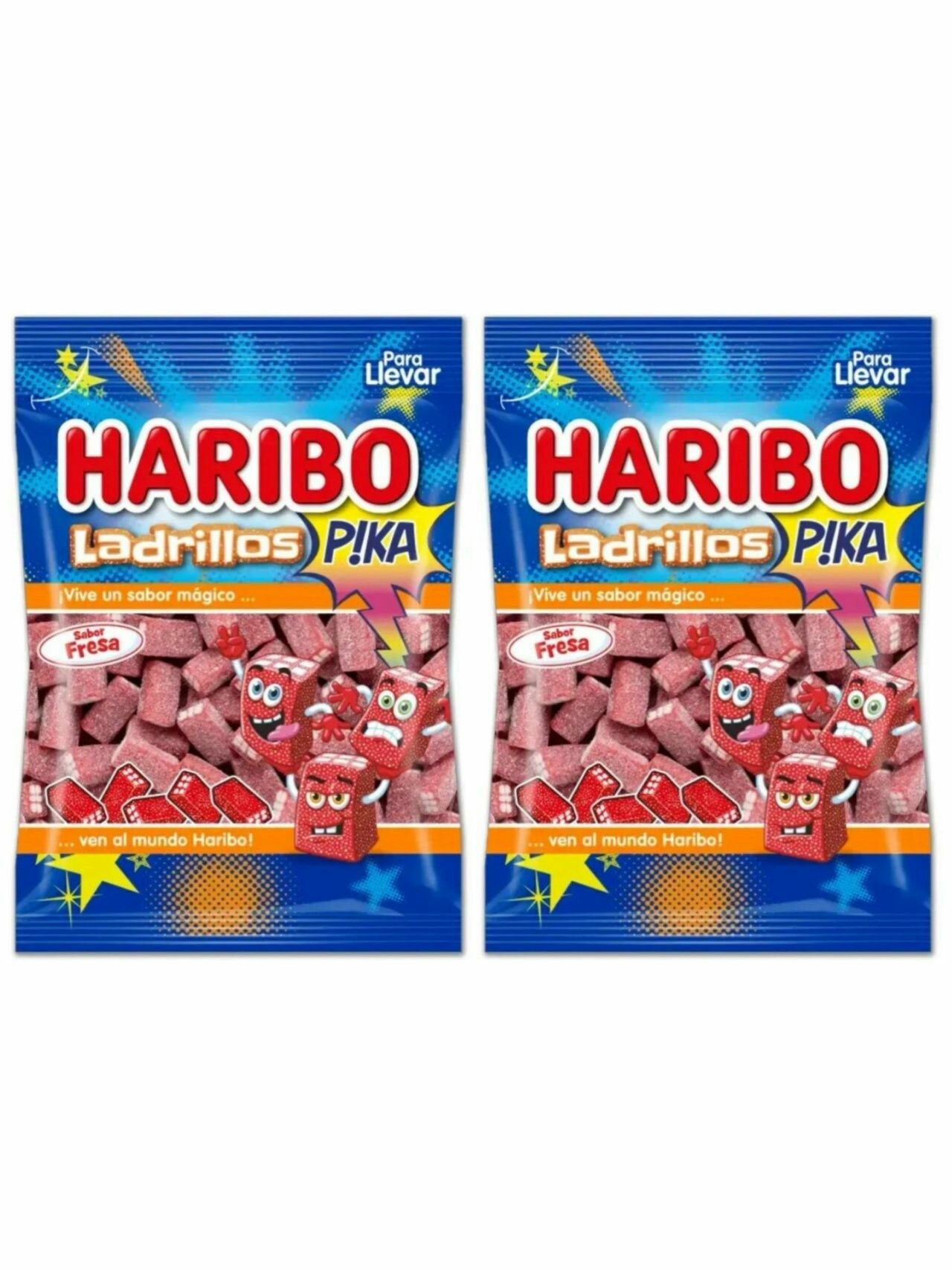 Мармелад Haribo Ladrillos Pika клубничный, 2шт по 100г