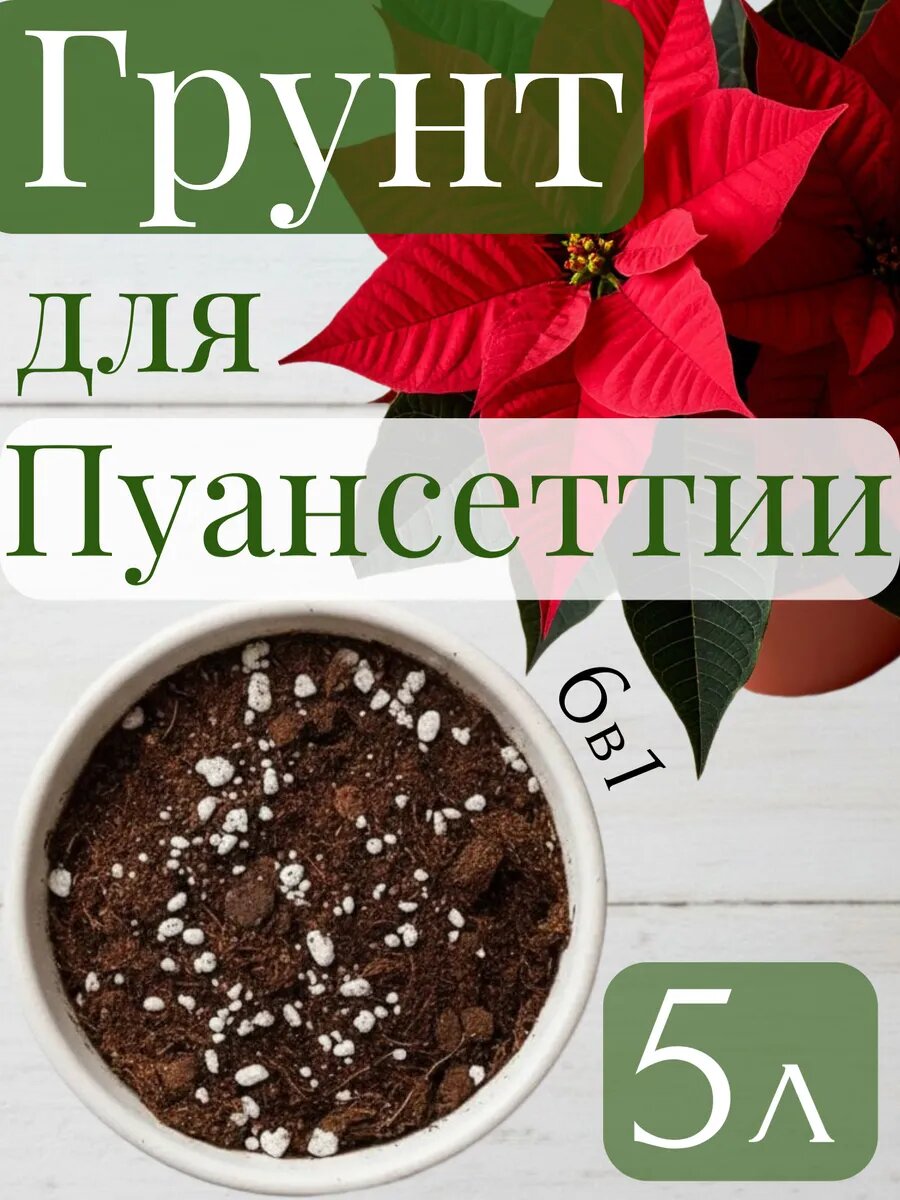 Готовый грунт для Пуансеттии 5 литров