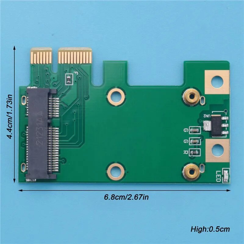 Кабель для компьютерной периферии, черный матовый, Адаптер M.2 NVMe SSD на PCIe