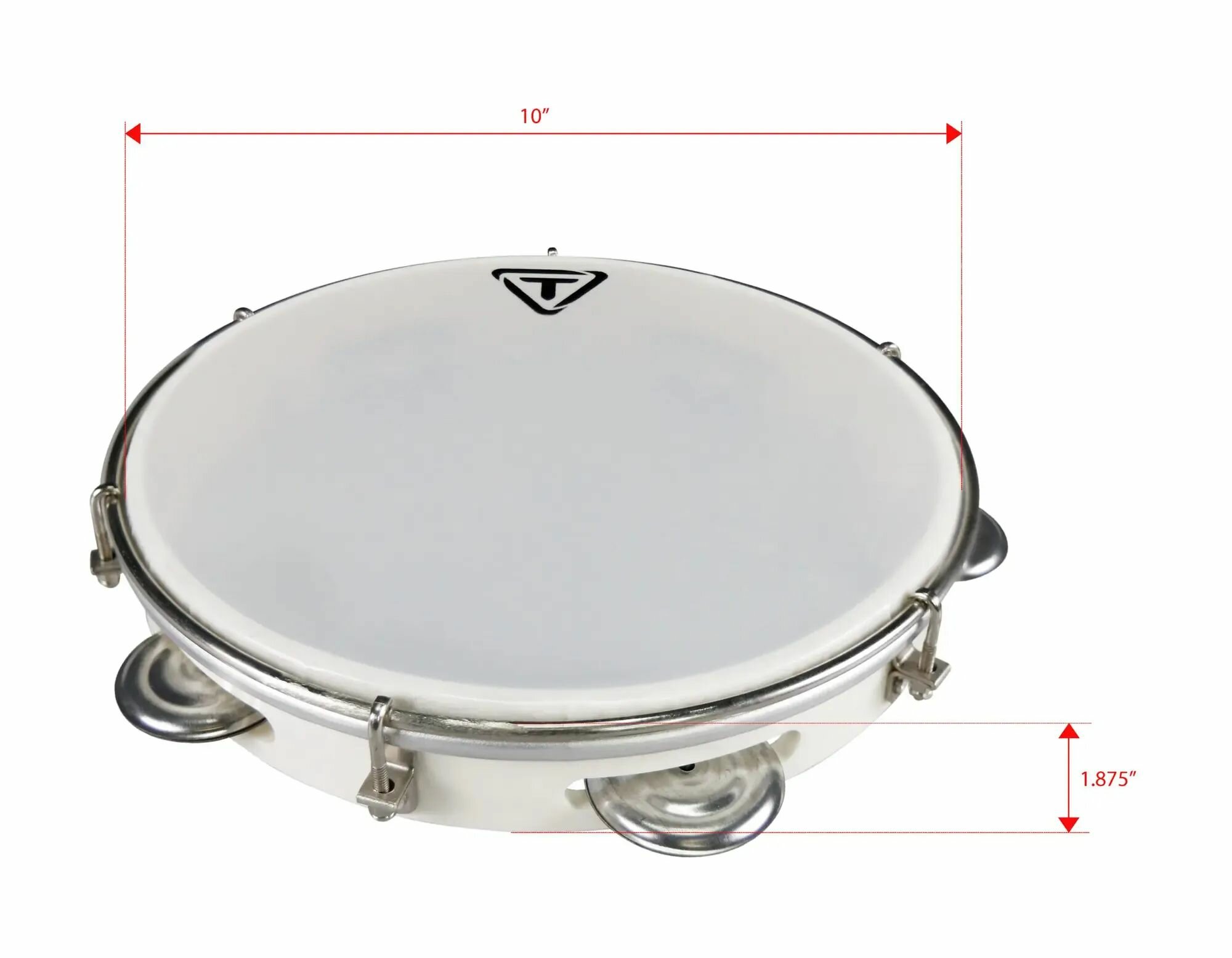 Тамбурин-пандейру 10" (25 см) TYCOON TPD-10A W