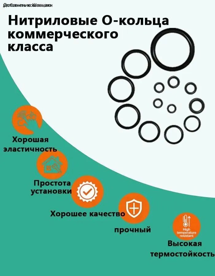Кольцо уплотнительное автомобильное, арт. набор колец уплотнительных, 1 шт. — фото 1