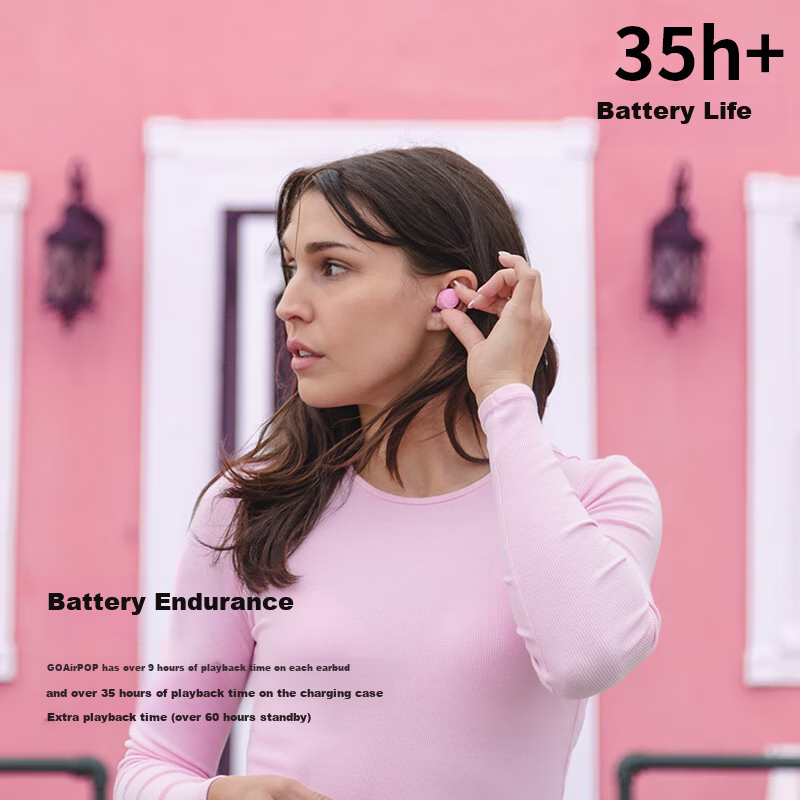 JLab GO POP+ беспроводные наушники Bluetooth 35 часов автономной работы шумоподавление для игр и музыки Версия：Серия