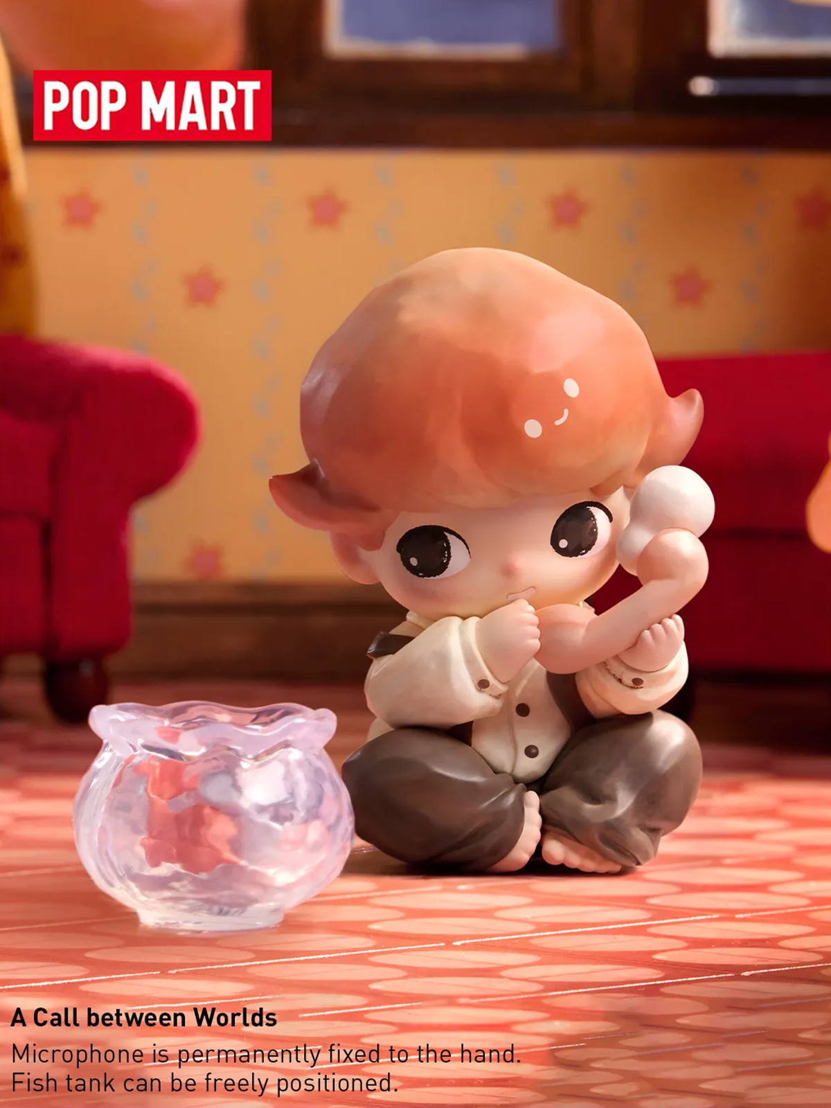 Коллекционная фигурка Pop Mart DIMOO The Missing Day Series Figures-A Call between Worlds, игрушка-сюрприз, пластик