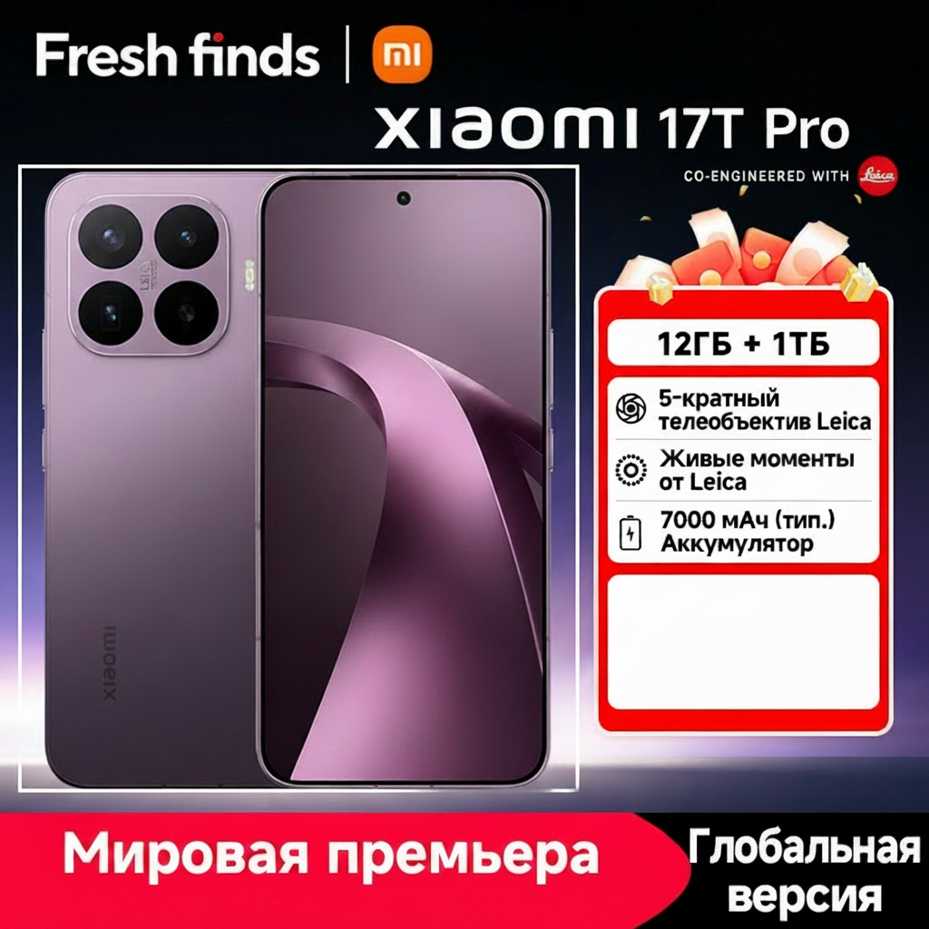 Смартфон Xiaomi 17T Pro, 12ГБ/1ТБ, global