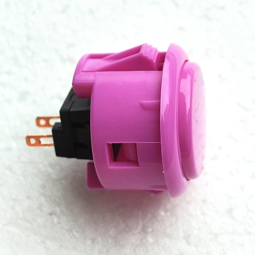 Кнопка для аркадного автомата SANWA OBSF, Розовый, 30mm