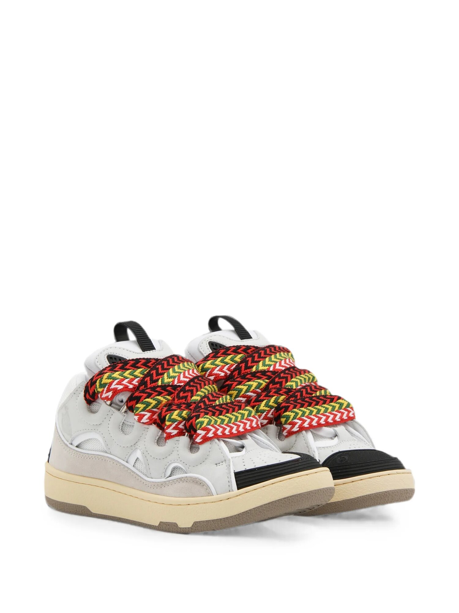 Кроссовки Lanvin Curb sneakers, размер 36, бежевый/белый — фото 1
