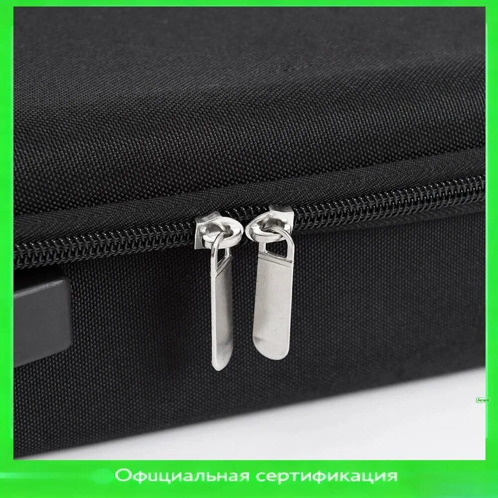 Рыболовная сумка-кейс LED Professional Fishing, черная, жесткая конструкция, водонепроницаемая — фото 1