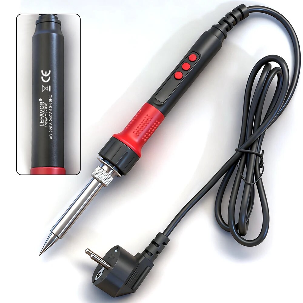 Цифровой паяльник Lefavor 120 Вт/150 Вт 220В 270W-220V-EU
