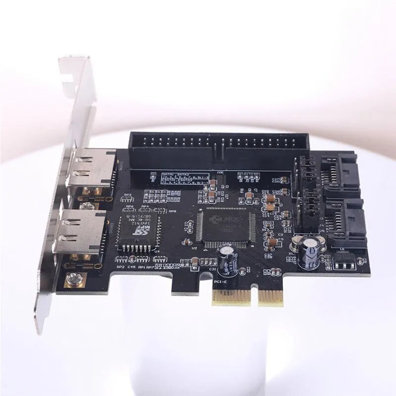 Карта адаптера SATA IDE PCI E PCI E на SATA 2.0 + IDE ESATA X2 Combo Adapter Con