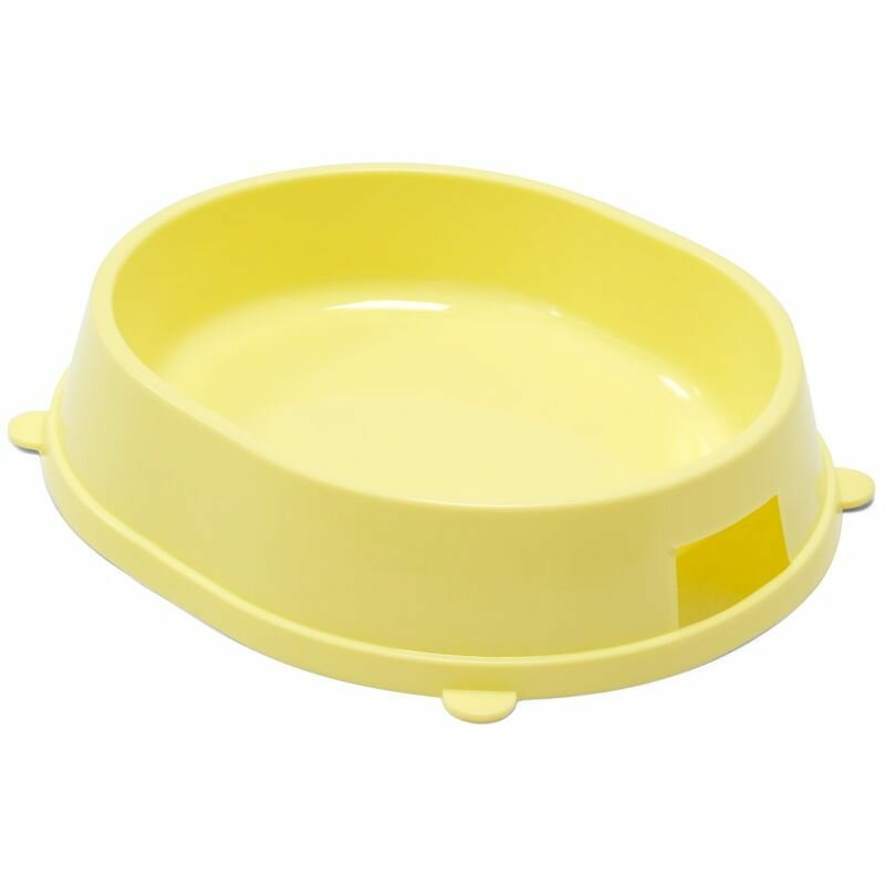 Gamma Миска для кошек и собак, Карамель, желтая, пластиковая, 0,2 л