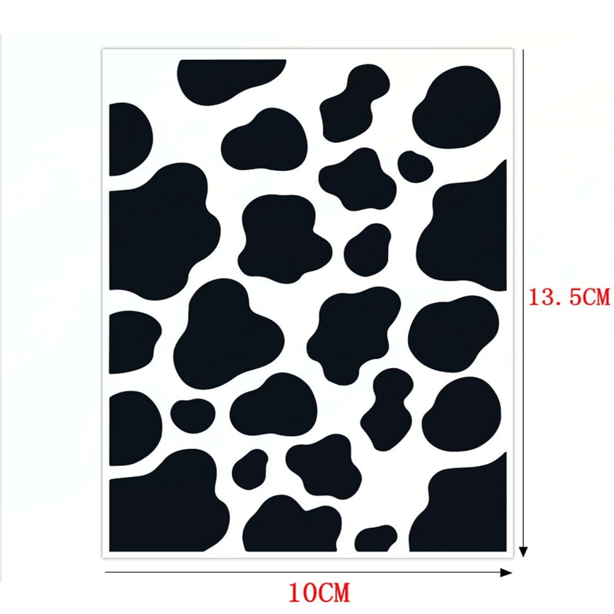 Набор наклеек с коровьим принтом 130 шт. 5 Sheets-130Pcs